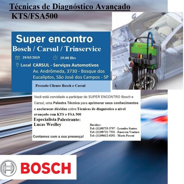 Técnicas de Diagnóstico Avançado KTS/FSA 500 em São José dos Campos ...