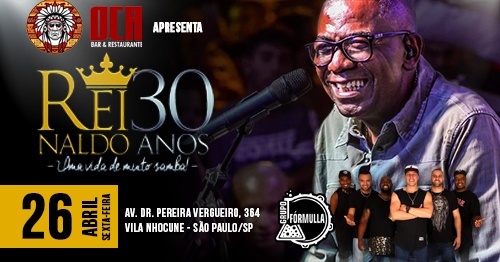 REINALDO NO OCA BAR em São Paulo - Sympla