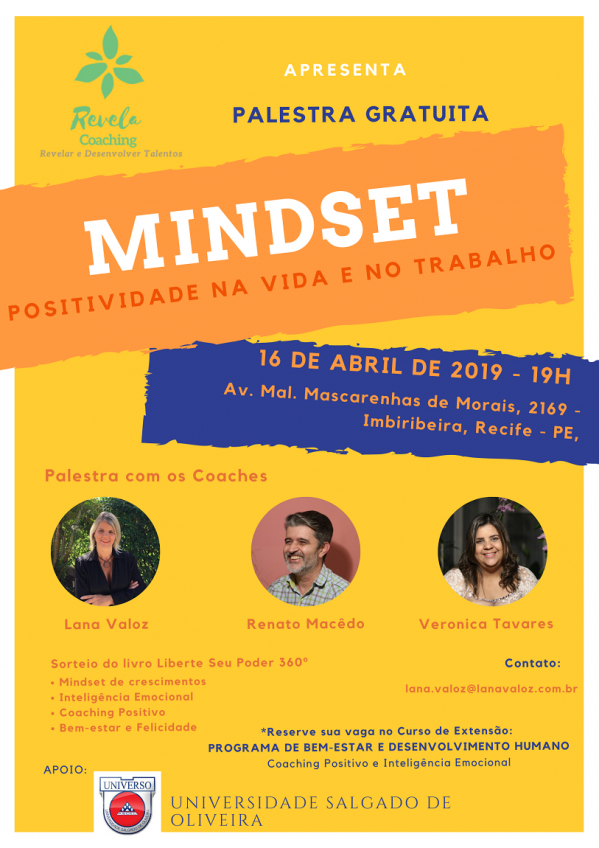 MINDSET POSITIVO - POSITIVIDADE NA VIDA E NO TRABALHO em Recife - Sympla