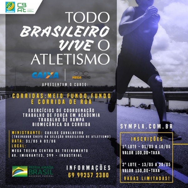 CURSO - CORRIDA: MEIO FUNDO, FUNDO E CORRIDA DE RUA em Porto Velho - Sympla