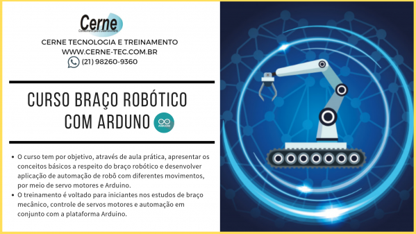 Curso Braço Robótico com Arduino no Centro do Rio de Janeiro em Rio de ...