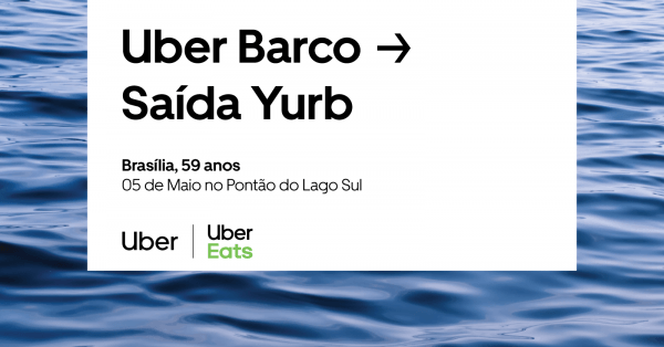 Uber Barco - Festival do Lago - Saída YURB - 05/05/2019 em Brasília ...