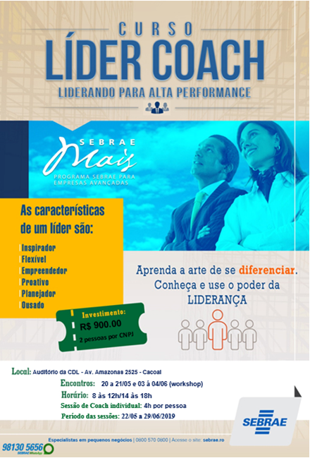 Líder Coach – Liderando para a Alta Performance em Cacoal - Sympla