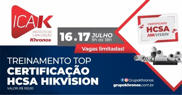 Certificação HCSA - Hikvision em Florianópolis - Sympla