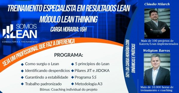 Treinamento Especialista Lean - Módulo Lean Thinking em Curitiba - Sympla