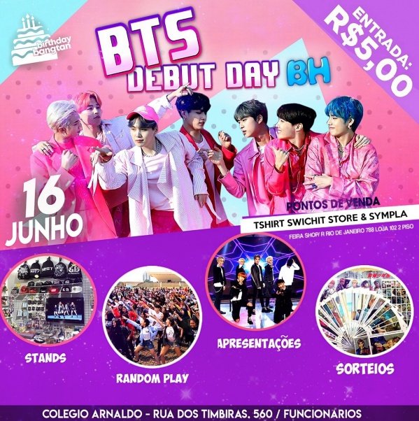 BTS DEBUT DAY_BH em Belo Horizonte - Sympla
