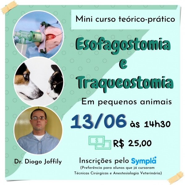 Mini curso teórico-pratico de Esofagotomia e Traqueostomia em Belo ...