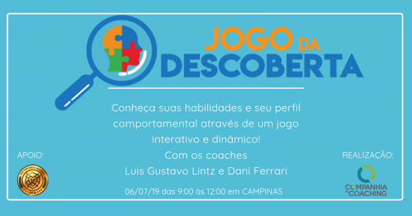 O Jogo da Descoberta em Campinas - Sympla