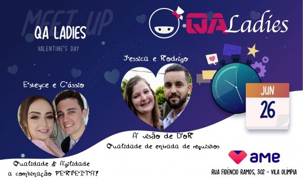 Meetup - QA Ladies na AME! em São Paulo - Sympla