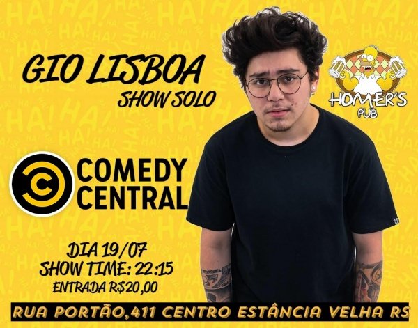 Gio Lisboa Show Solo no Homer'S - online - Sympla