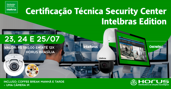 Certificação Técnica Security Center Intelbras Edition em Brasília - Sympla