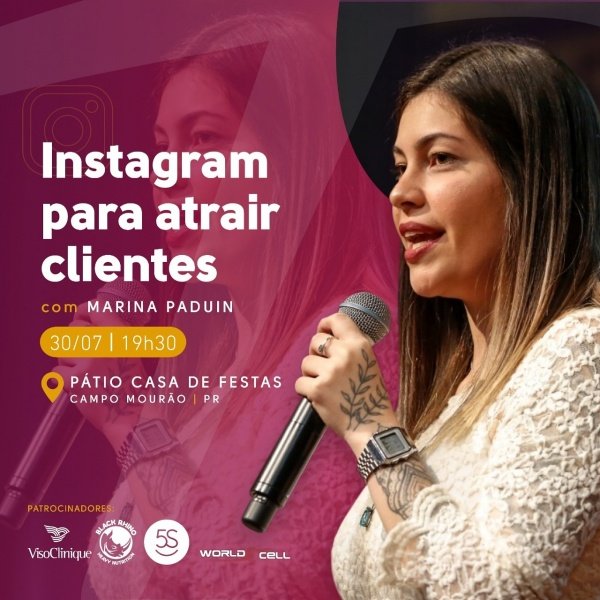 INSTAGRAM PARA ATRAIR MAIS CLIENTES em Campo Mourão - Sympla