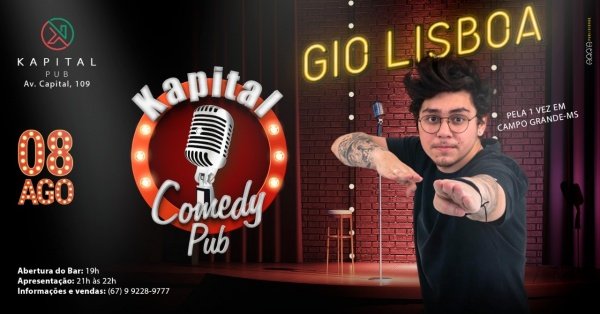 Comedy Show com Gio Lisboa em Campo Grande - Sympla