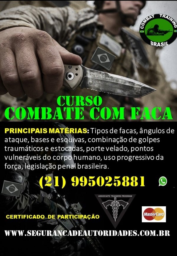 CURSO DE COMBATE COM FACAS em Rio de Janeiro - Sympla