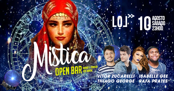 MÍSTICA - OPEN BAR: Vodka e Cerveja até 00h30 em Belo Horizonte - Sympla