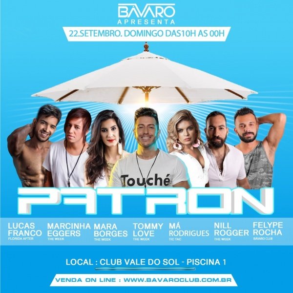PATRON POOL PARTY em Sertãozinho - Sympla