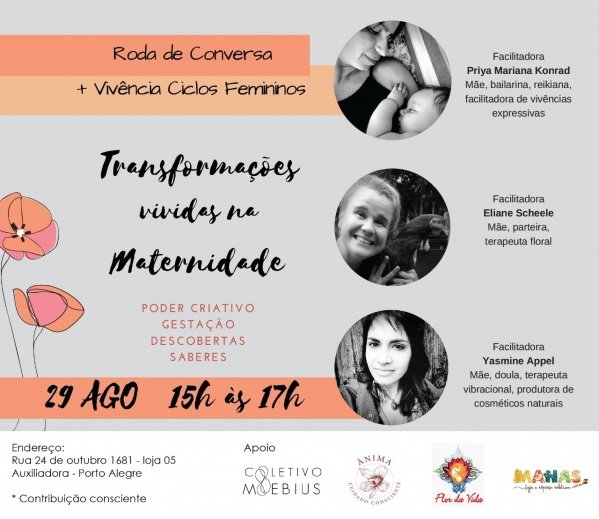 Transformações Vividas na Maternidade - 29/08 em Porto Alegre - Sympla