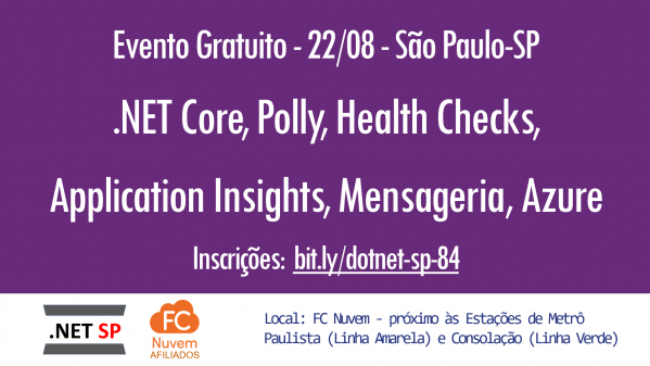 Meetup: .NET Core, Polly, Health Checks, Mensageria, Azure em São Paulo ...
