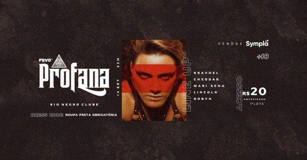 Festa Profana - Edição II em Manaus - Sympla