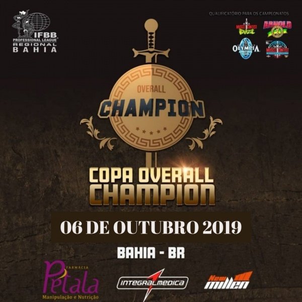 COPA OVERALL CHAMPION 2019 - IFBB PRO LEAGUE BAHIA/NPC em Salvador - Sympla