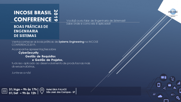 INCOSE CONFERENCE 2019 em São José dos Campos - Sympla