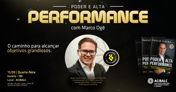 Palestra: Poder e Alta Performance em Balneário Camboriú - Sympla