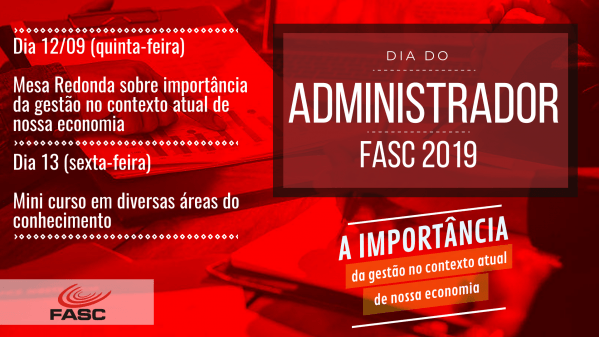 Dia do Administrador FASC 2019 em Iguatu - Sympla