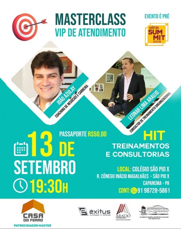 MasterClass de Atendimento Vip em Capanema - Sympla