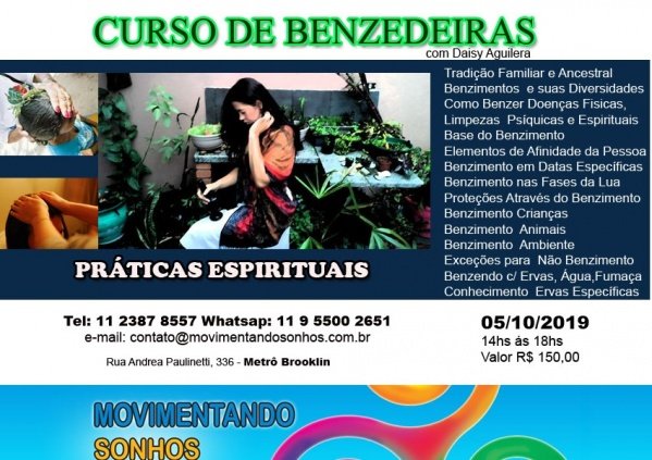 Curso de Benzedeiras em São Paulo - Sympla