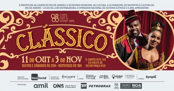 CLÁSSICO - Circo Crescer e Viver em Rio de Janeiro - Sympla CLÁSSICO - Circo Crescer e Viver em Rio de Janeiro - Sympla