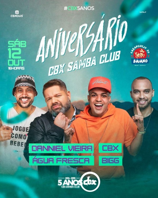 Aniversário Cbx Samba Club Em Salvador Sympla