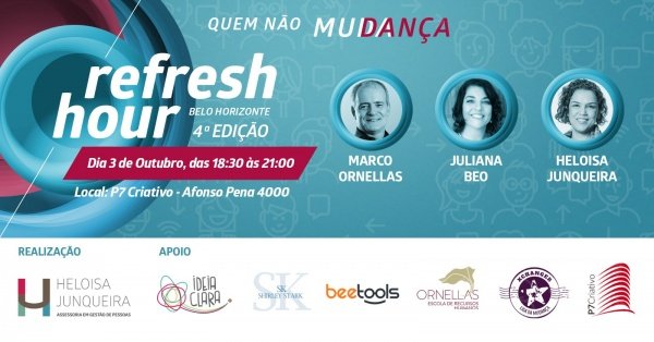 Refresh Hour 4a Edição BH: Quem não muda dança em Belo Horizonte - Sympla