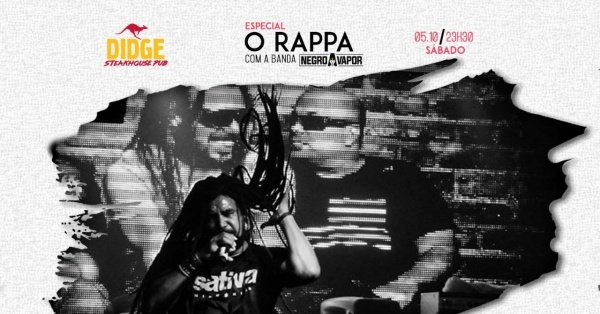 ESPECIAL O RAPPA - BANDA NEGRO A VAPOR em Balneário Camboriú - Sympla