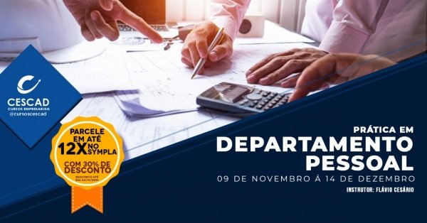 PRÁTICA EM DEPARTAMENTO PESSOAL (Cópia) em Recife - Sympla