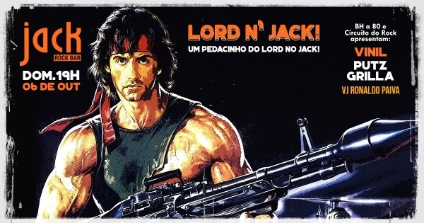DOM 19H | LORD N' JACK! VINIL (CLÁSSICOS) + PUTZ GRILLA em Belo ...