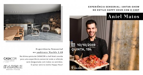 Experiência Sensorial com o chef Aniel Matos: jantar-show no estilo ...