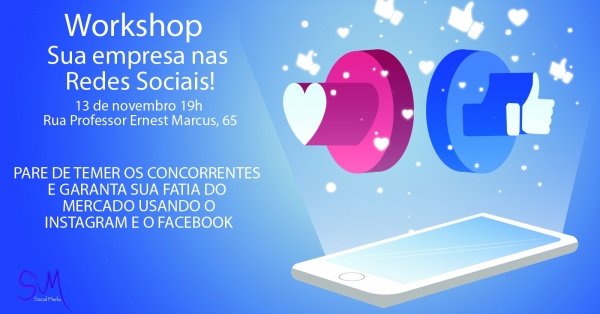Workshop: Sua empresa nas Redes Sociais! Entrada 1 kg de alimento em ...