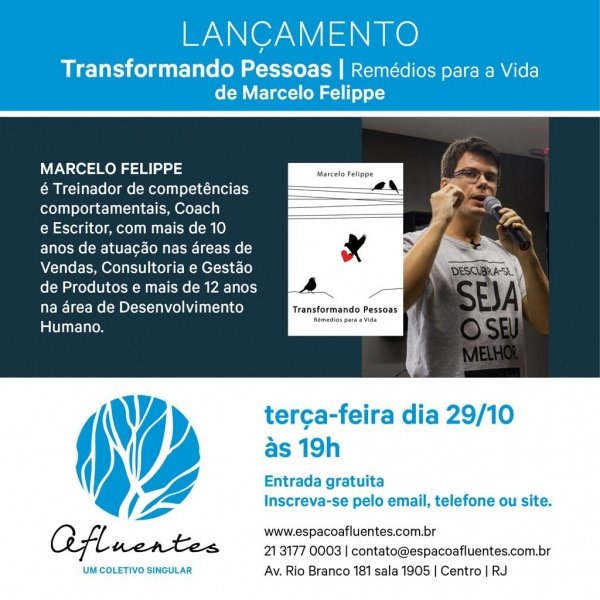 Lançamento do Livro Transformando Pessoas - Remédios para a Vida ...