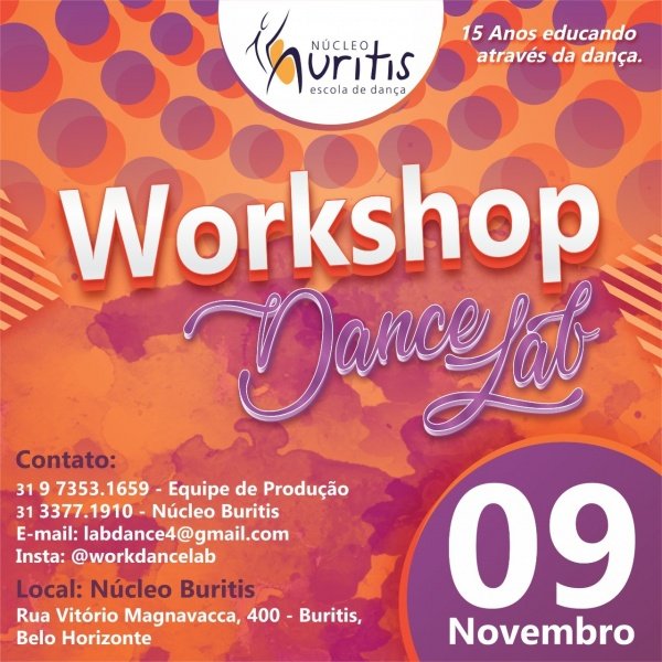 Workshop Dance Lab em Belo Horizonte - Sympla