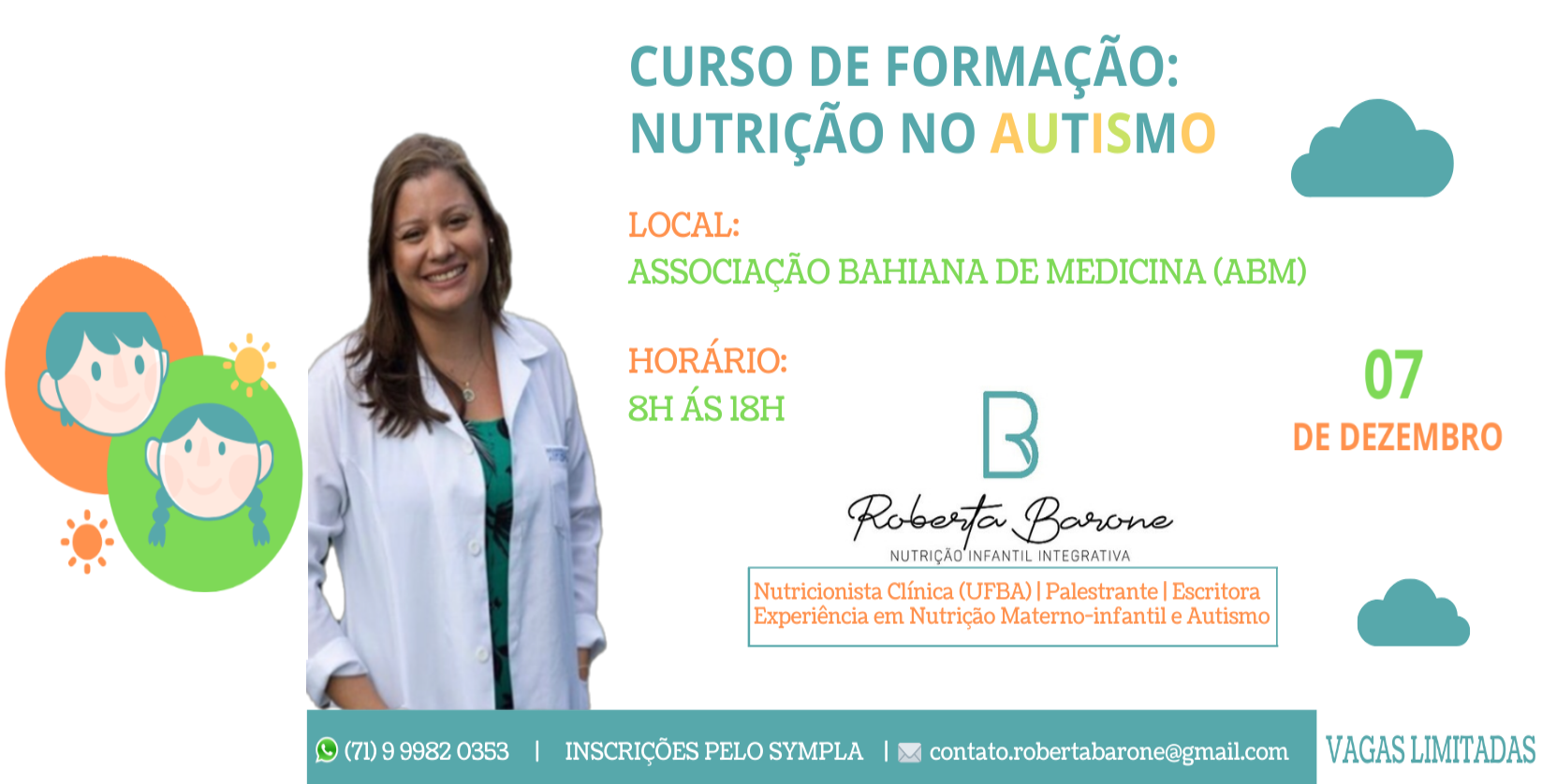Curso de formação: Nutrição no autismo - Sympla Curso de formação: Nutrição no autismo - Sympla