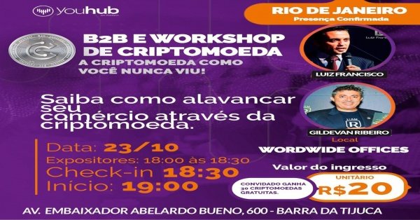 B2B E WORKSHOP DE CRIPTOMOEDAS em Rio de Janeiro - Sympla