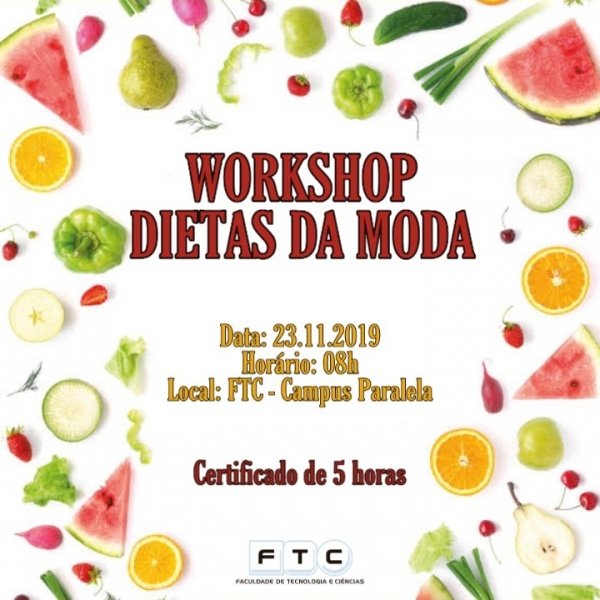 Workshop Dietas da Moda em Salvador - Sympla