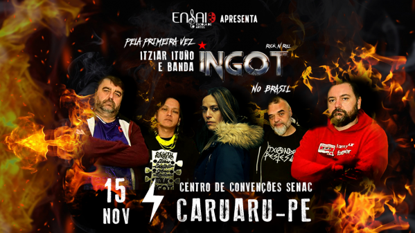 ITZIAR ITUNO E BANDA INGOT em Caruaru - Sympla