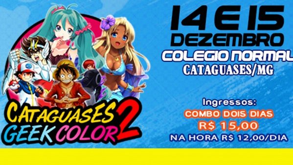 Cataguases Geek Color 2 em Cataguases - Sympla