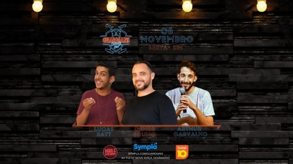 STAND-UP com Denner Bruno, Lucas Batt e Arthur Carvalho em Goiânia - Sympla