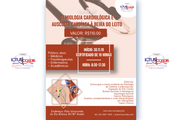 Curso de Semiologia Cardiológica e Ausculta Cardíaca à beira do Leito ...