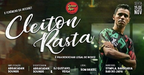 Cleiton Rasta em Londrina em Londrina - Sympla