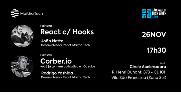 React c/ Hooks & Corber.Io(Você tem um app e não sabe) em São Paulo - Sympla