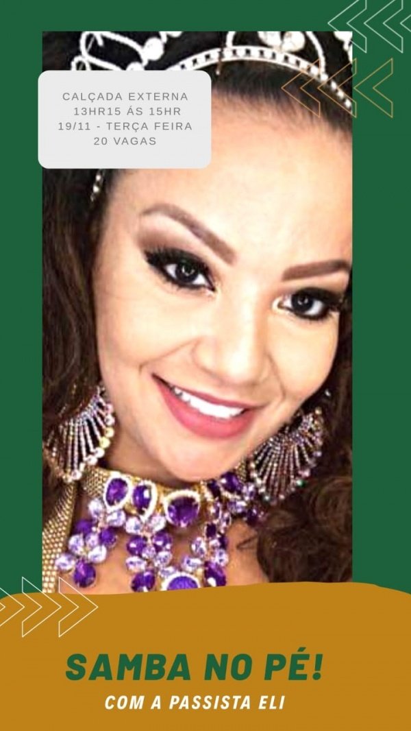 SAMBA NO PÉ - TURMA TARDE - ELIANE LOPES em Florianópolis - Sympla