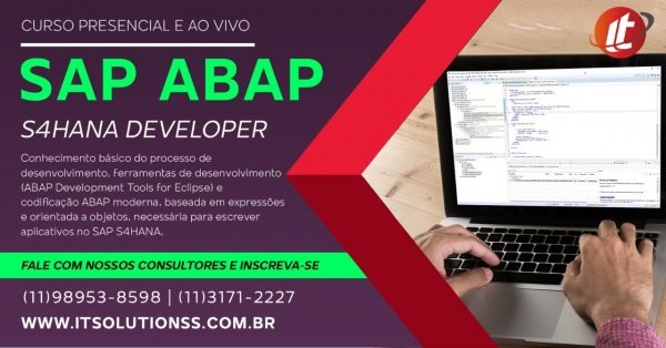 Curso SAP ABAP S4hana Developer Foundation (Cópia) em São Paulo - Sympla